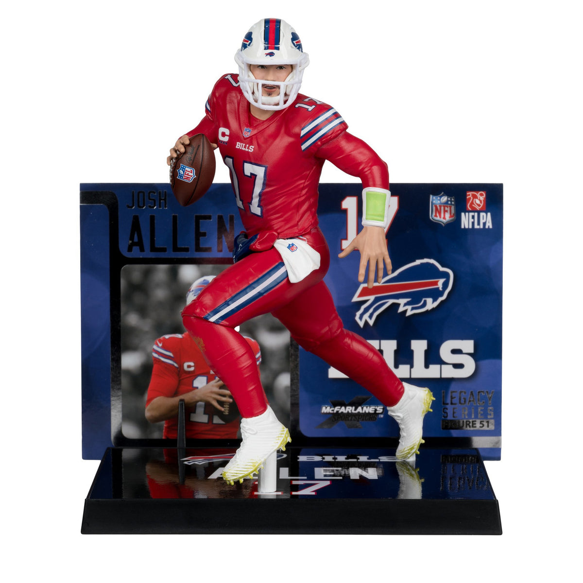 Josh Allen Buffalo Bills 2025 Color Rush McFarlane NFL Legacy Figure ...