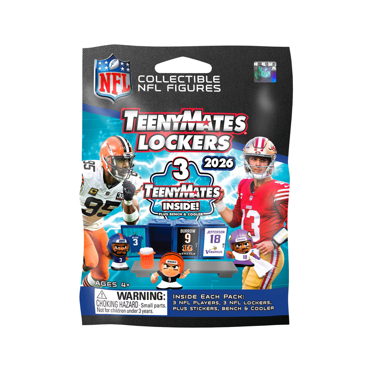 2026 NFL TEENYMATES Lockers Blind Mystery Pack – SPORTS ZONE TOYS & COMICS