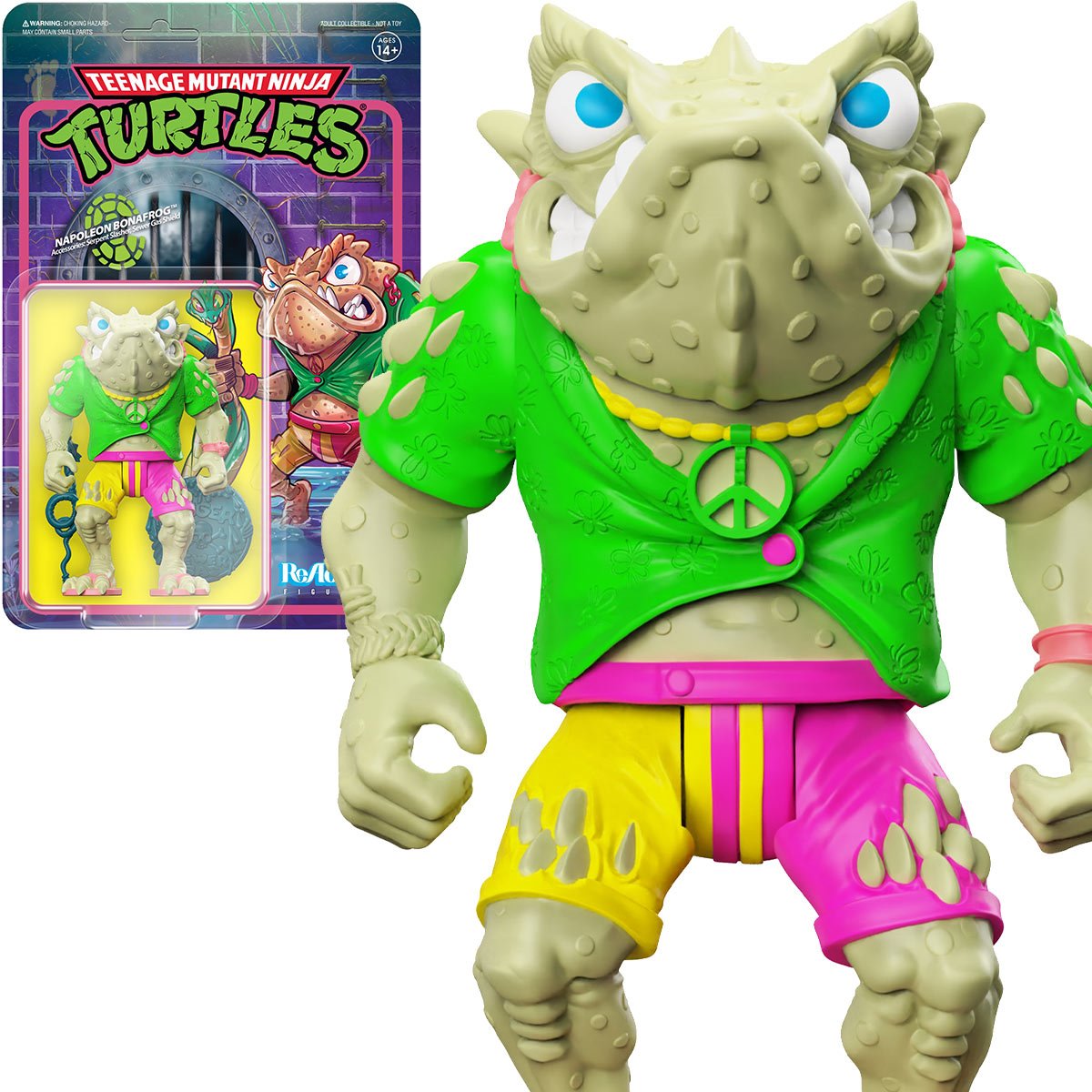 Napoleon Bonafrog TMNT Teenage Mutant Ninja Turtles Super7 Reaction Fi ...
